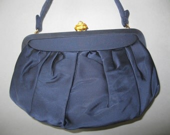 Navy blue clutch | Etsy