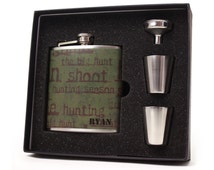 Unique hunting flask related items | Etsy