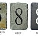 ADDRESS SIGN Carved Stone House number / marker plaque