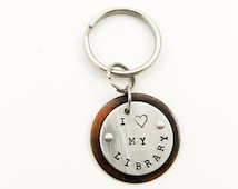 Popular items for bookish keychain on Etsy