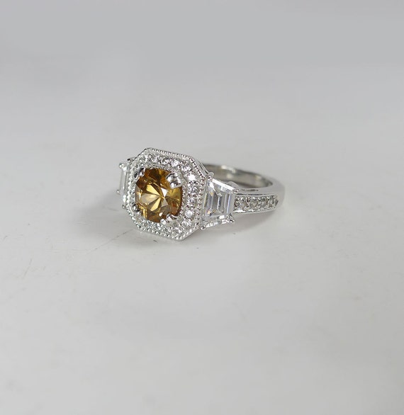 Zircon Ring Zircon Sterling Ring Natural Zircon Ring Zircon