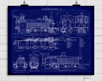 Railroad blueprint | Etsy