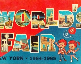 Worlds fair postcard | Etsy