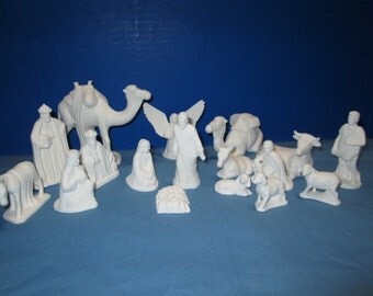 Ceramic nativity set | Etsy