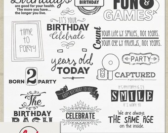 Birthday overlay | Etsy
