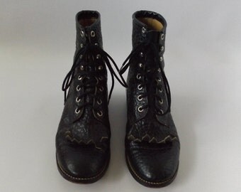Mens lace up ropers | Etsy