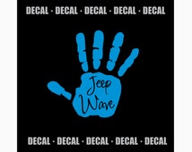 Unique jeep wave decal related items | Etsy