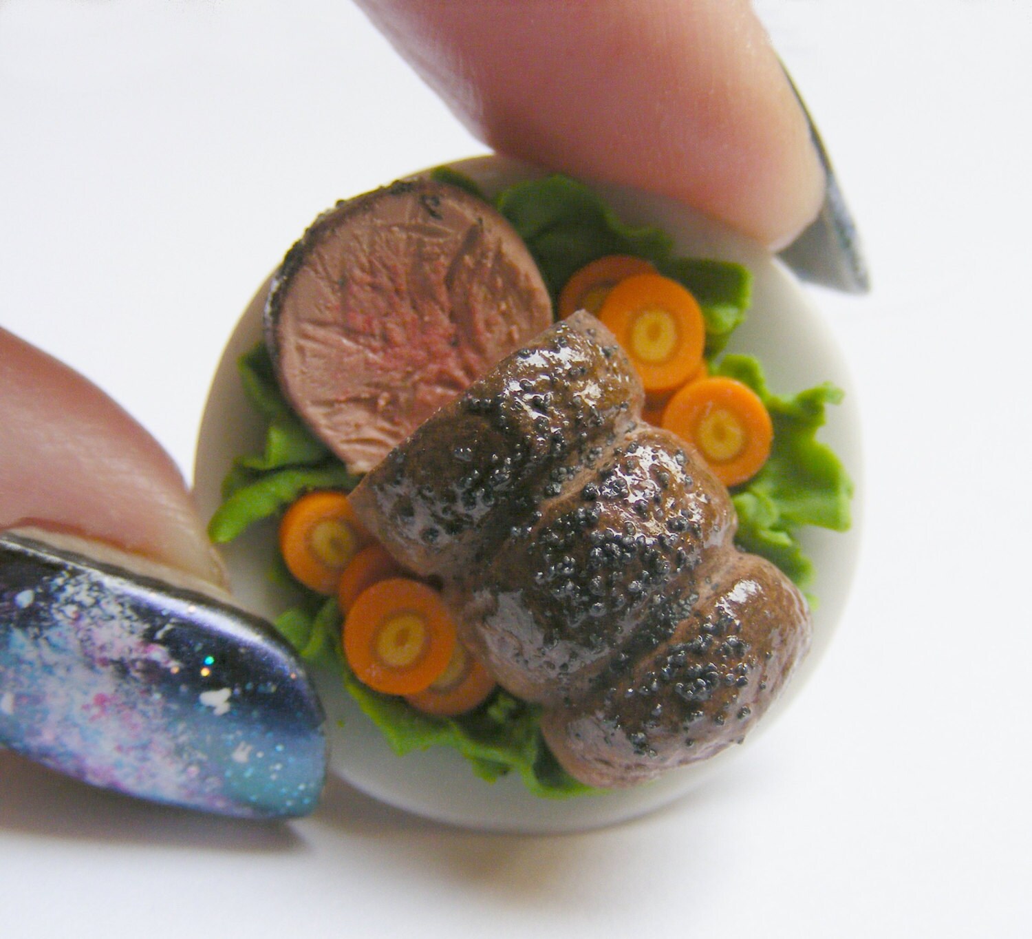Food Jewelry Roast Beef Ring Beef Jewelry Miniature Food