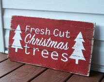 Popular items for christmas tree sign on Etsy