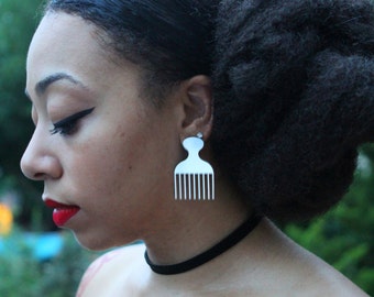 Afro pick | Etsy
