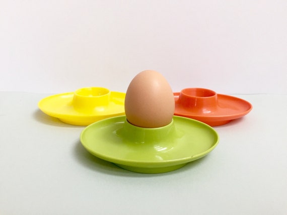 Plastic egg cups set of three