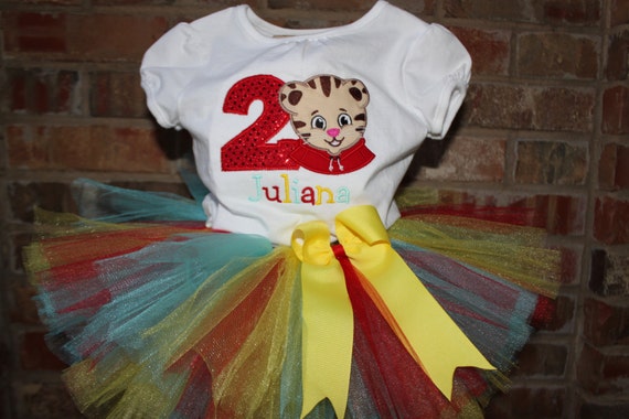 Tiger named Daniel Tutu set by RuffledRoseBowtique on Etsy