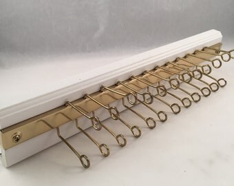 Wall mount tie rack | Etsy