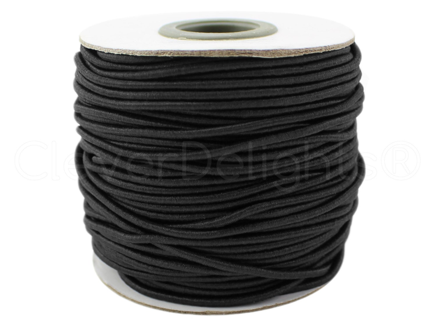 20 Yds - Black Elastic Cord - 2mm - Premium Elastic Stretch Cording ...