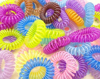Plastic hair ties | Etsy
