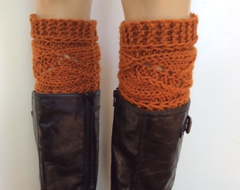 Women's Boot Cuffs Knitted Boot Toppers Boot Toppers by NKnitting