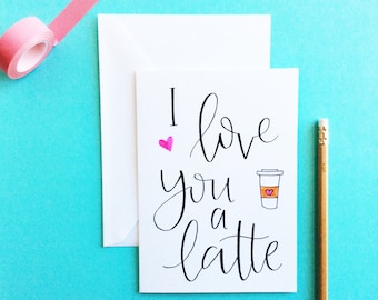 I love you a latte | Etsy