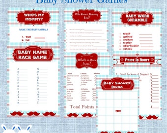 Mustache game | Etsy