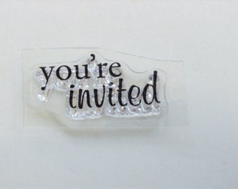 Youre invited stamp | Etsy