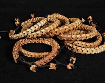 Snake bone bracelet | Etsy