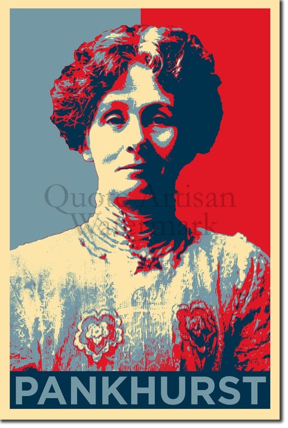 Emmeline Pankhurst Original Art Print Photo Poster Gift