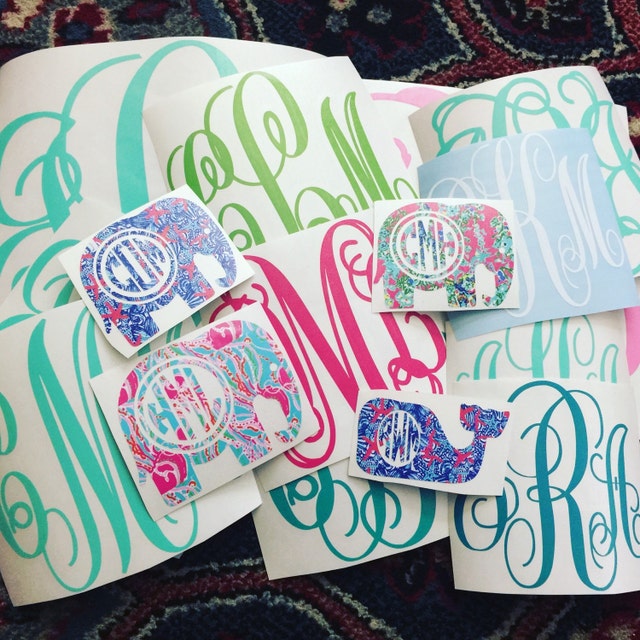 Monograms & Bows & Glitter Oh My by PreppyBowsandSass on Etsy