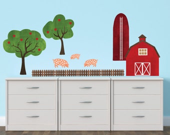 Farm wall decals | Etsy
