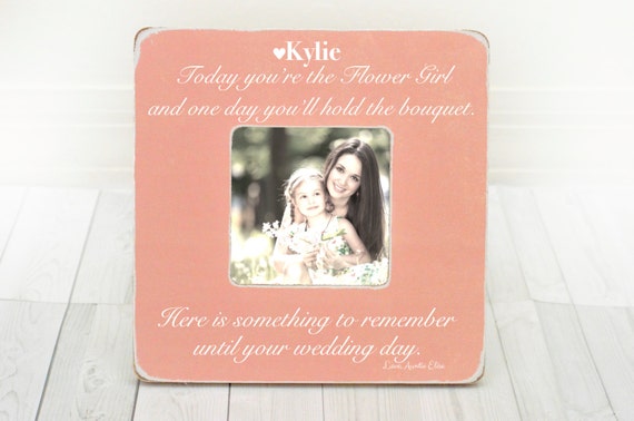 Flower Girl Frame Personalized Frame Wedding by BrandonScottAD