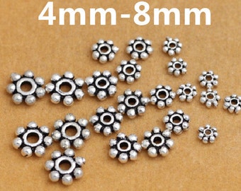 Sterling Silver Round Spacer Beads 925 Silver by SterlingSilverBox