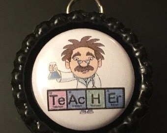 Unique scientist badge related items | Etsy