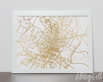 Texas map print | Etsy