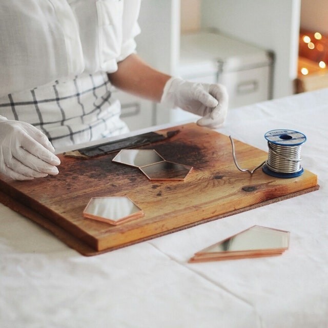 Handmade Geometric Glassware Etsy Featured Seller by Waen on Etsy