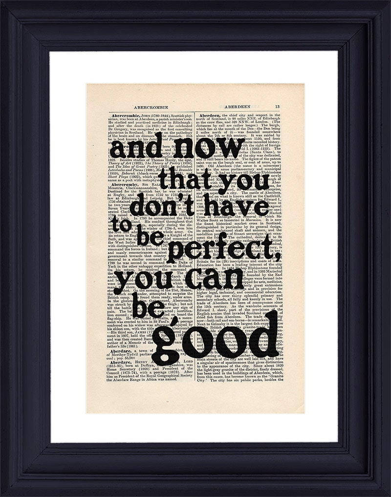 John Steinbeck Quote Print on an antique page you by CartabanCards