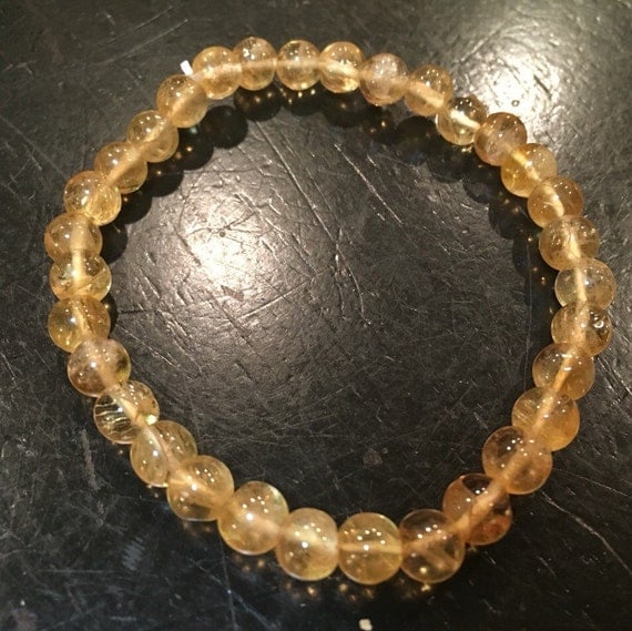 Citrine Bracelet Healing Crystal Bracelet by NewMoonBeginnings