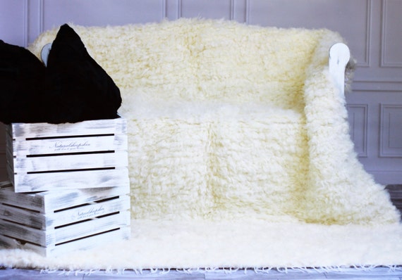 Exclusive Genuine Unique WOVEN Lamb Sheepskin by naturalsheepskin