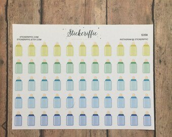Baby bottle stickers | Etsy