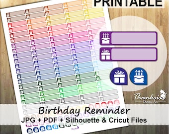 Birthday reminder | Etsy