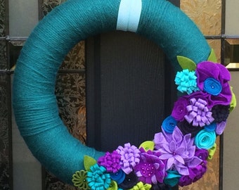 Felt wreath | Etsy