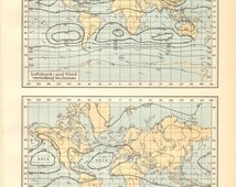 Unique world map 1905 related items | Etsy