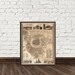 Old map of the world Vintage map reproduction by AncientShades