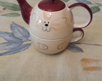 Cat tea pot | Etsy