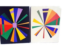 Popular items for color block art on Etsy