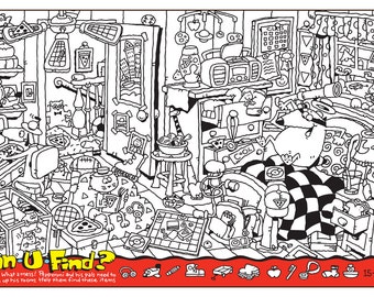 WHATS DIFFERENT COLORING Printable Kids Game 2