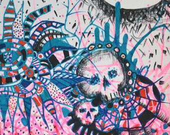 New Gothic Psychedelic Art For SalePainting For SaleBright