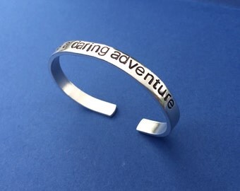 Enjoy The Journey Hand Stamped Bracelet Graduation Gift