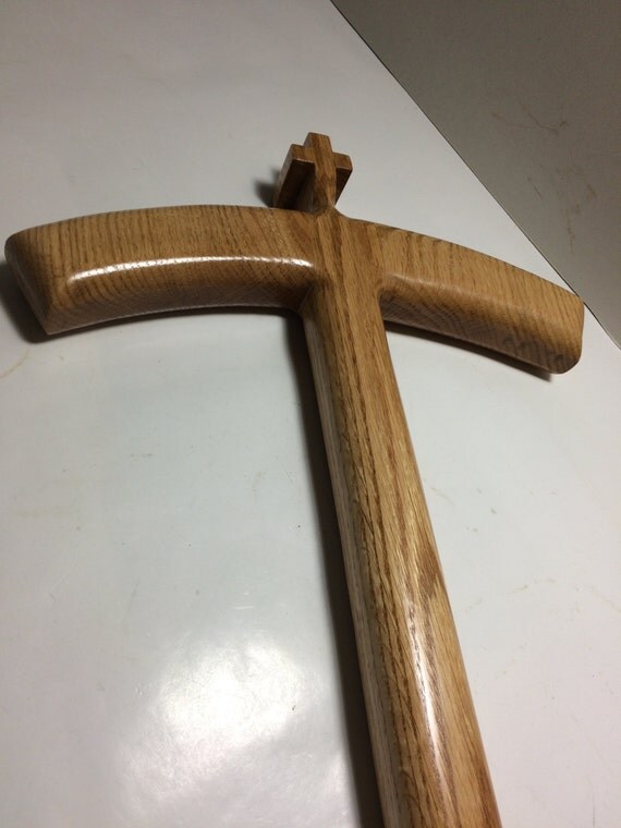 Traditional Orthodox Bishop's staff Crosier Solid by ANNZTIQUES