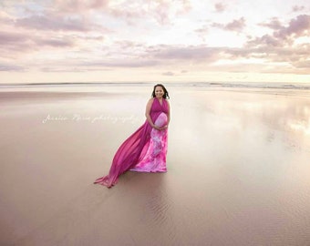 Sheer maternity gown | Etsy