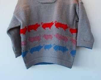 Pig sweater | Etsy