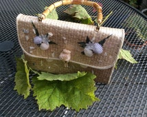 Unique straw purse related items | Etsy