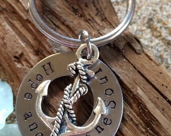 Nautical key ring | Etsy